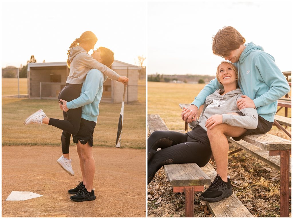 Couples Baseball Photoshoot - esquaredphotography.com